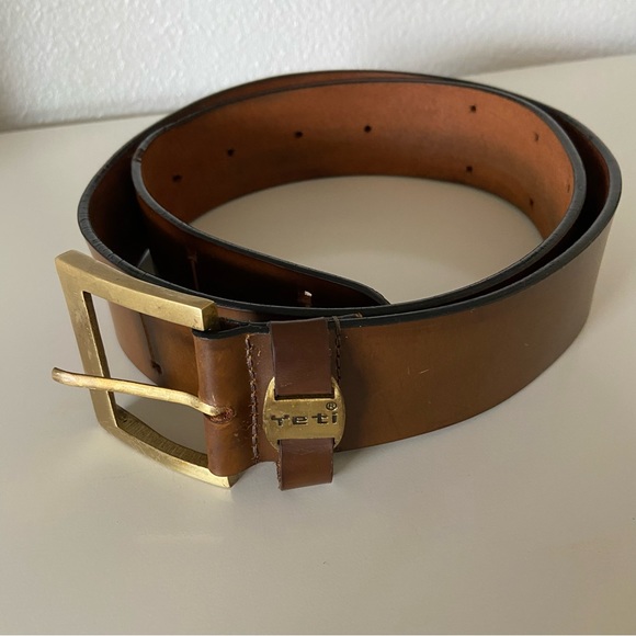 Yeti | Accessories | Yeti Mens Genuine Buffalo Leather And Solid Brass ...